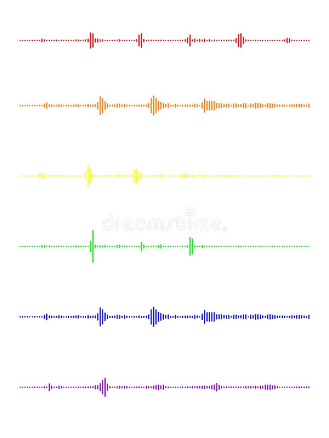 Digital Line Voice Graphic in LGBT Colors Stock Photo - Image of ...