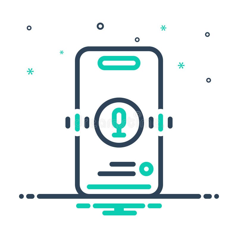 Mix Icon for Voice Mail, Wireless and Message Stock Vector ...