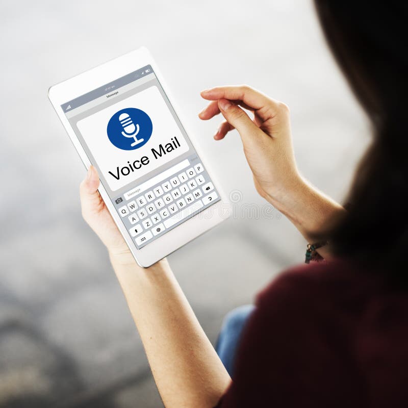 Voice Mail Message Notification Communication Concept Stock Image ...