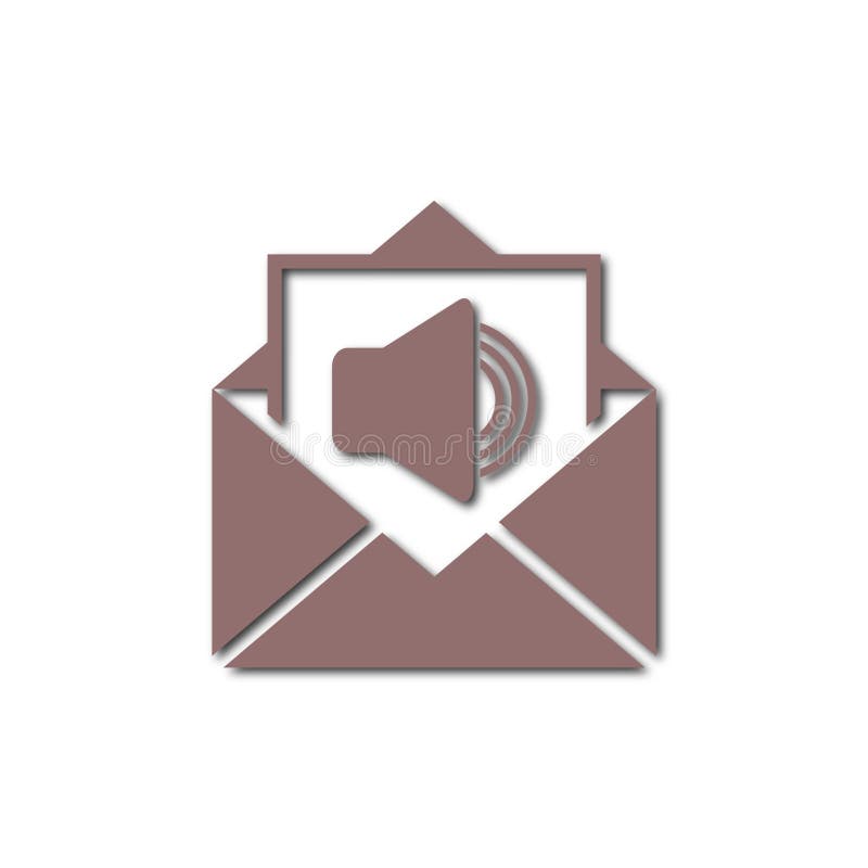 Voice Mail, Speaker Symbol, Audio Message Icon Stock Vector ...