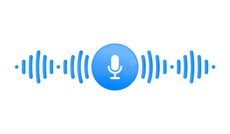 Voice Message, Audio Chat Interface and Record Play Bubble, Vector ...