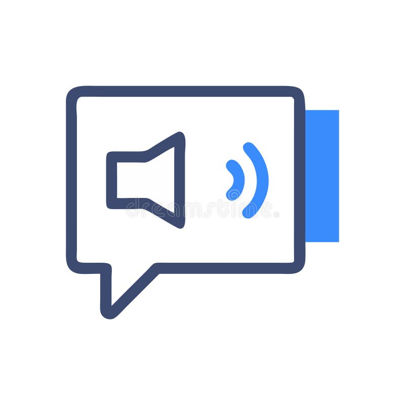Voice Message Icon for Digital Communication Stock Vector ...