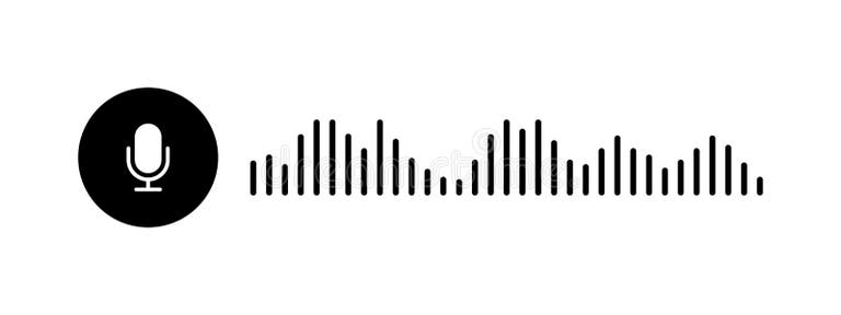 Voice Message Icon Modern Flat Vector Image. Voice Chat Icon. Podcast ...