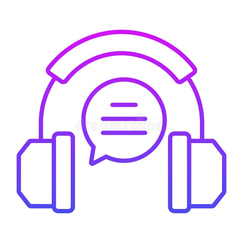 Voice Message Icon Modern Illustration Stock Vector - Illustration of ...