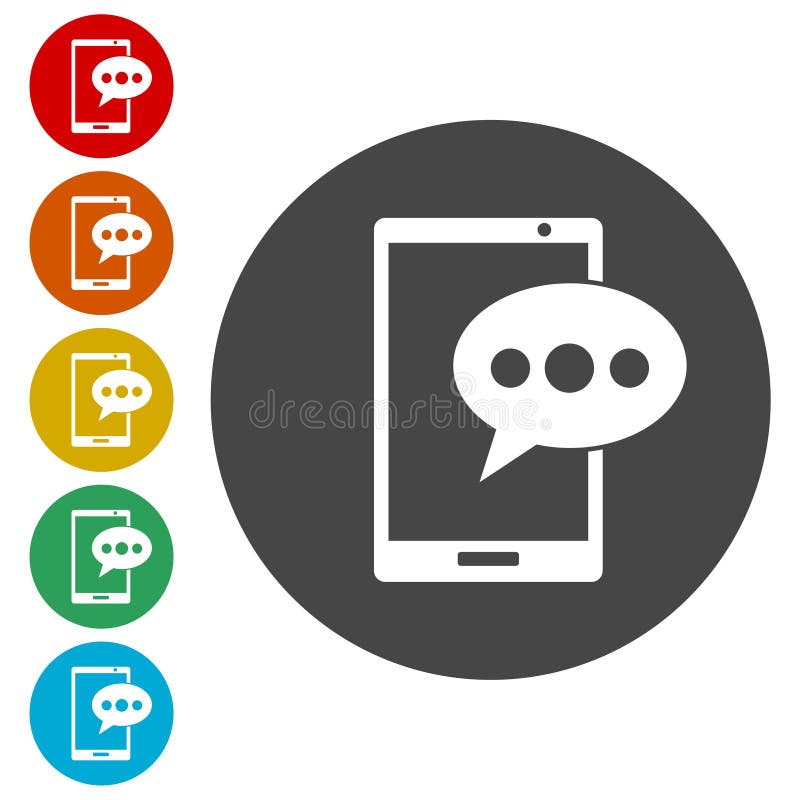Voice message icon stock vector. Illustration of electronic - 132480776
