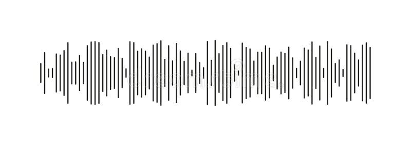 Voice Message Template. Audio Chat Speech Sound Wave Icon. Equalizer ...