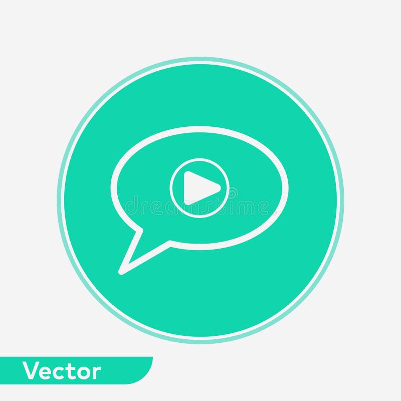 Voice Message Vector Icon Sign Symbol Stock Vector - Illustration of ...