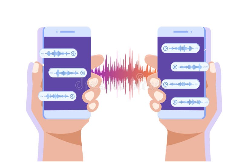 Voice Messages , Event Notification. Vector Illustration. Stock Vector ...