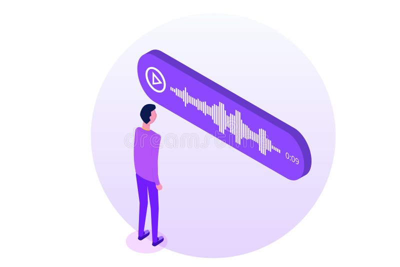 Voice Messages Isometric, Event Notification. Stock Vector ...