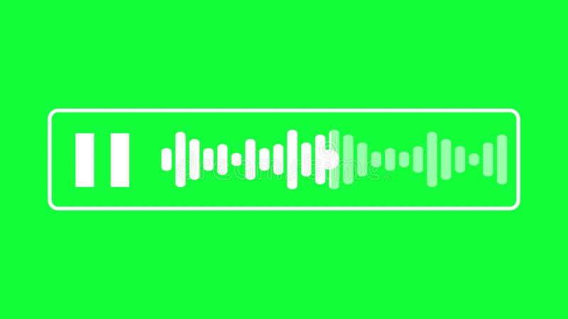 Voice Note Icon Animated Voice Message Play Voice Note Green Screen ...