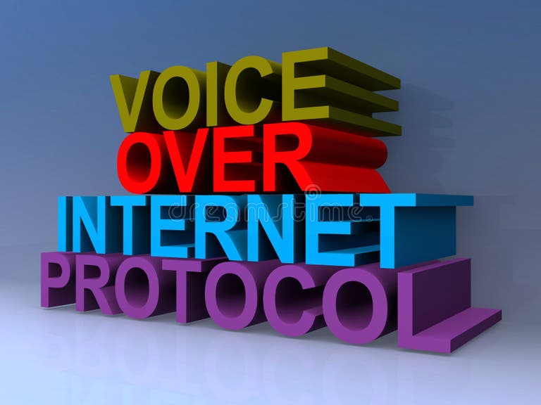 Voice Over Internet Protocol Stock Illustration - Illustration of mail ...