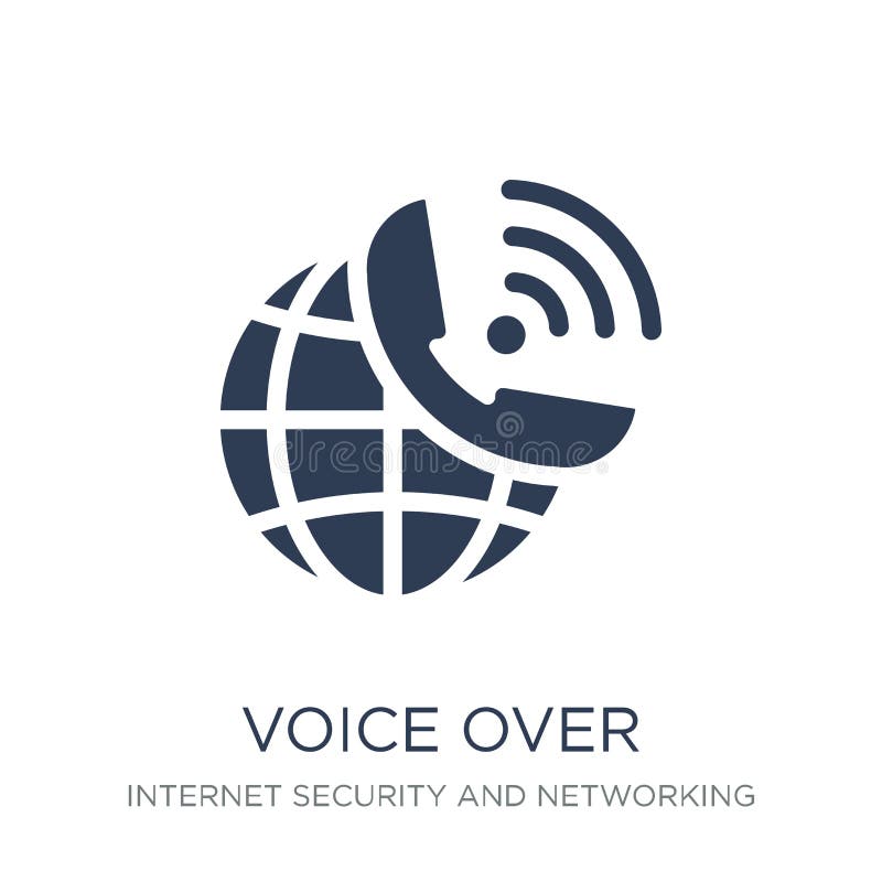 Voice Over Internet Protocol Icon. Trendy Flat Vector Voice Over Stock ...