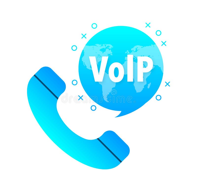 Voice Over IP, VoIP Call System. Internet Call. Stock Vector ...