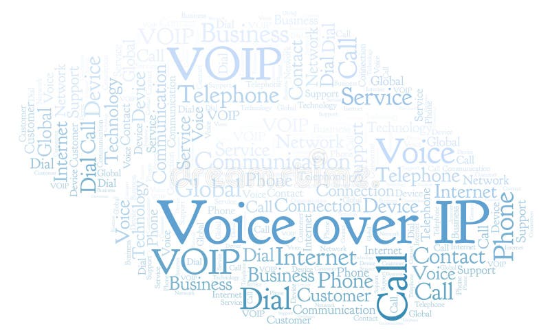 Voice over IP word cloud. stock illustration. Illustration of print ...