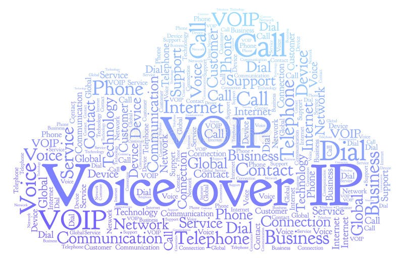 Voice over IP word cloud stock illustration. Illustration of connection ...