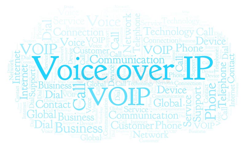 Voice Over IP Word Cloud. Wordcloud Made with Text only Stock ...