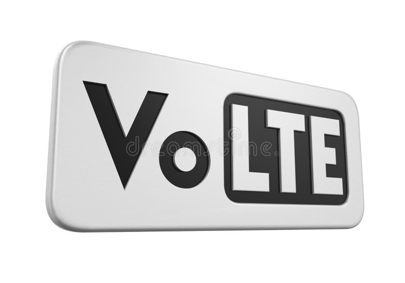 Voice Over LTE Sign Isolated Stock Illustration - Illustration of sign ...