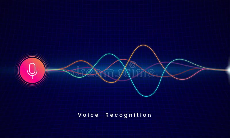 Voice Recognition AI Personal Assistant Modern Technology Visual ...