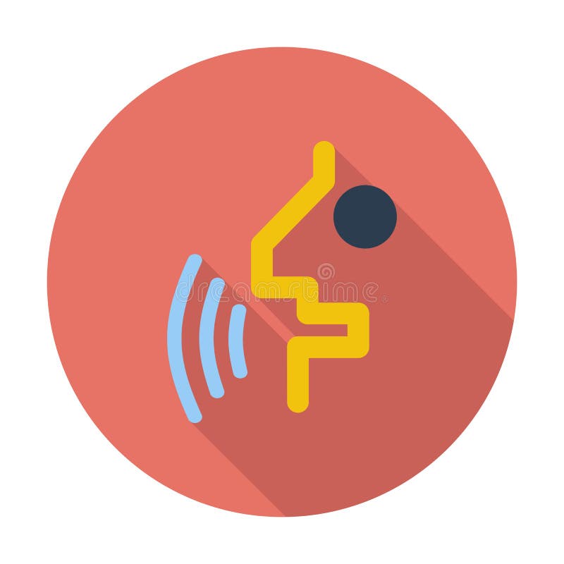 Voice recognition button. stock vector. Illustration of security - 93394094