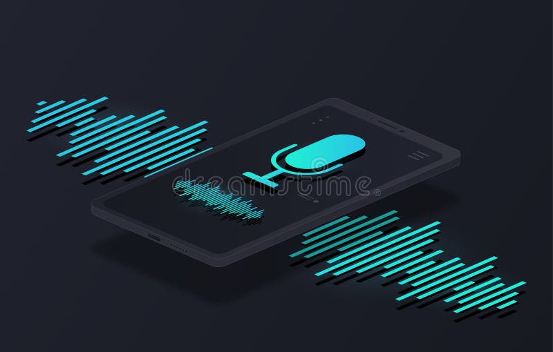 Voice recognition concept stock vector. Illustration of help - 241229356