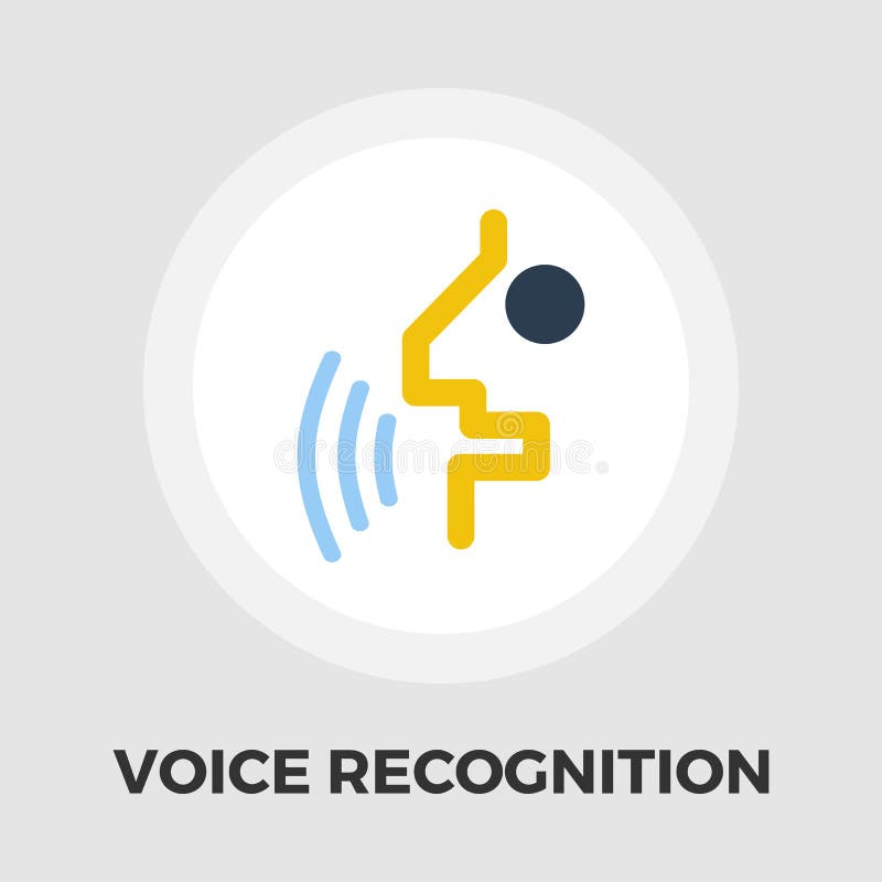 Voice recognition button. stock vector. Illustration of panel - 34550218