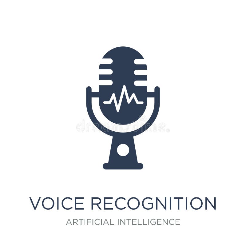 Voice Recognition Icon. Trendy Flat Vector Voice Recognition Ico Stock ...