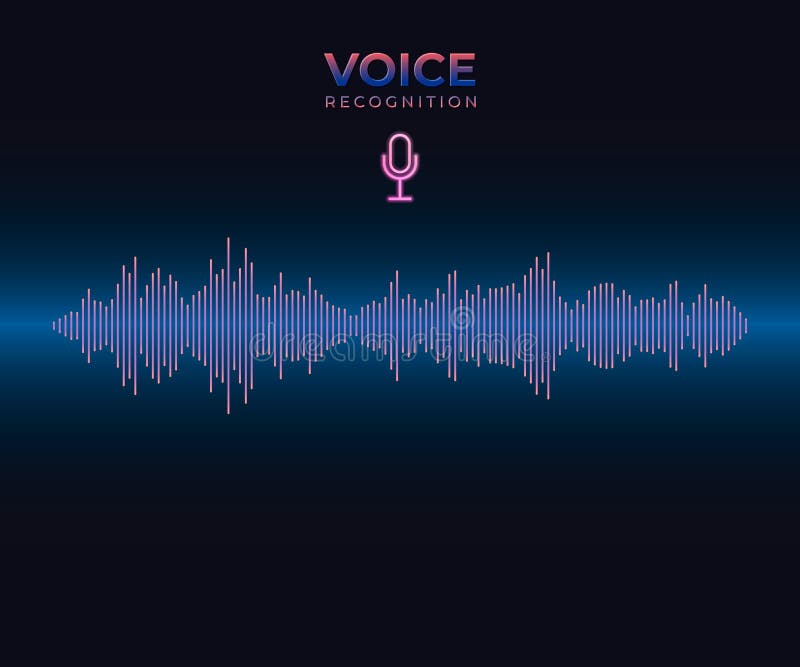 Voice Wave Isolated on White Background. Voice Visualisation in Simple ...