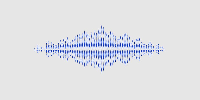 Voice Recognition System. the Illustration Depicts a Sound Wave Stock ...
