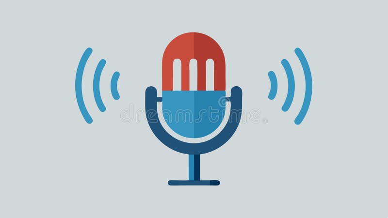 Voice Recognition Waveforms a Microphone Icon with Sound Waveforms ...