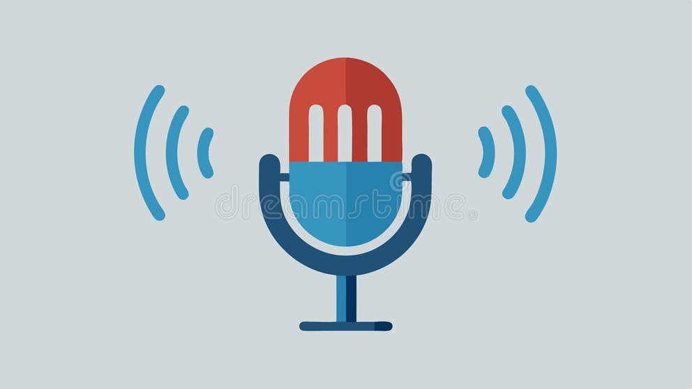Voice Recognition Waveforms a Microphone Icon with Sound Waveforms ...