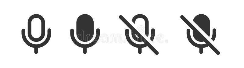 Voice Record Icon. Recorder Symbol. Web Microphone Sign. Audio Mic Icon ...