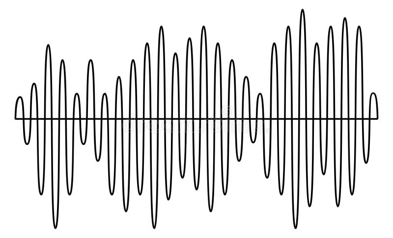 Voice Record Line. Digital Pulse Signal Icon Stock Vector ...