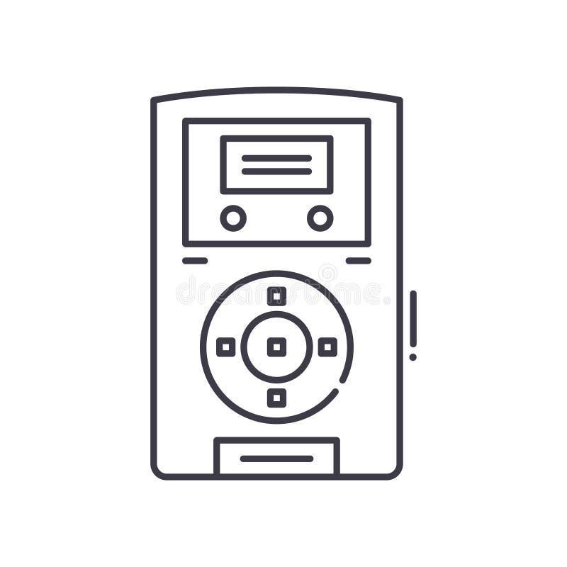 Voice Recorder Icon, Linear Isolated Illustration, Thin Line Vector ...