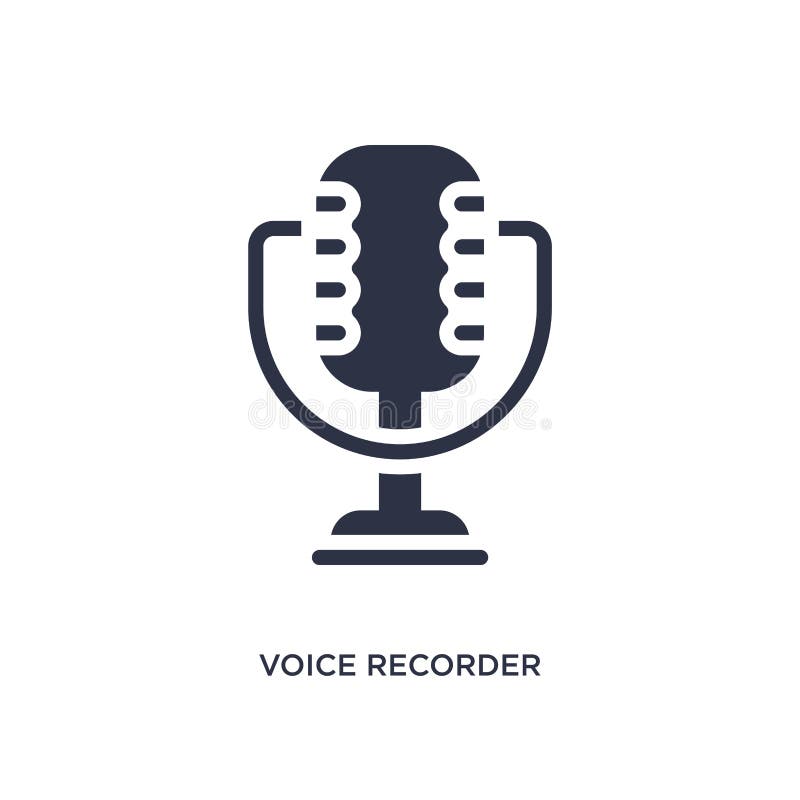 Record Voice Button Icon in Different Style Vector Illustration. Two ...