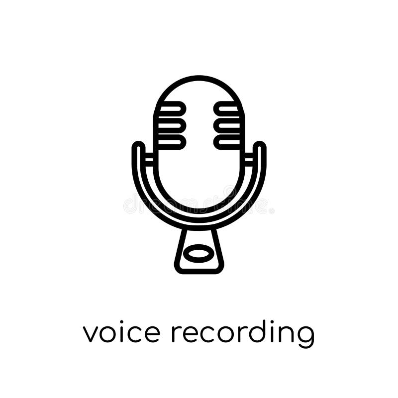 Voice Recording Icon from Collection. Stock Vector - Illustration of ...
