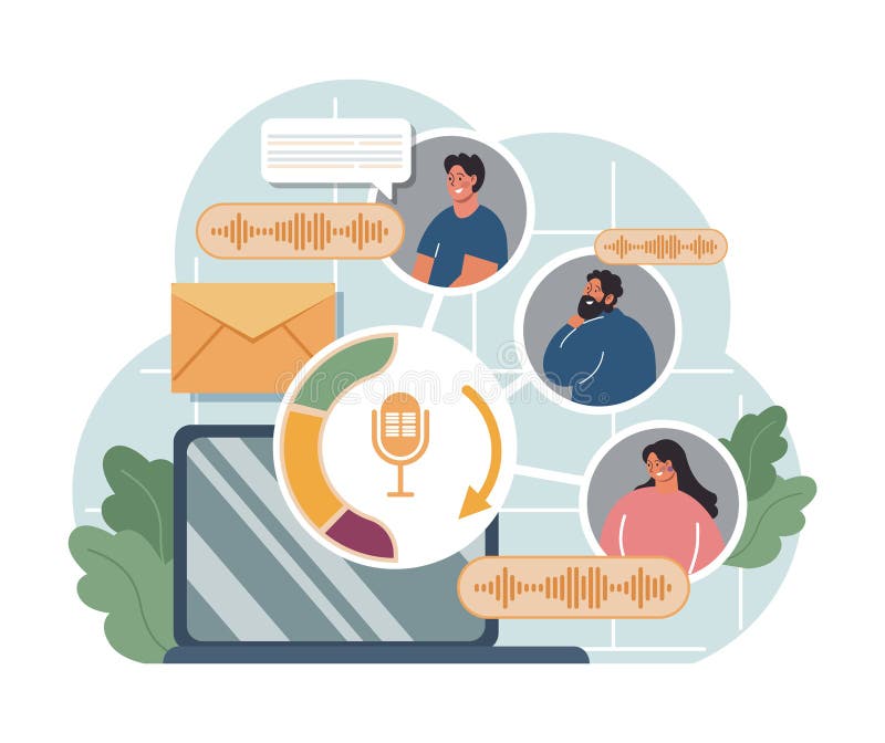 Voice Search. Artificial Intelligence Virtual Assistant. Character ...