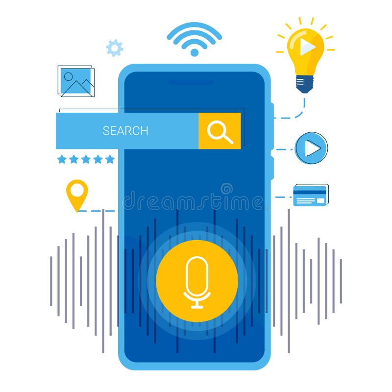 Voice Service Optimization on Your Smartphone. Concept of a Search ...