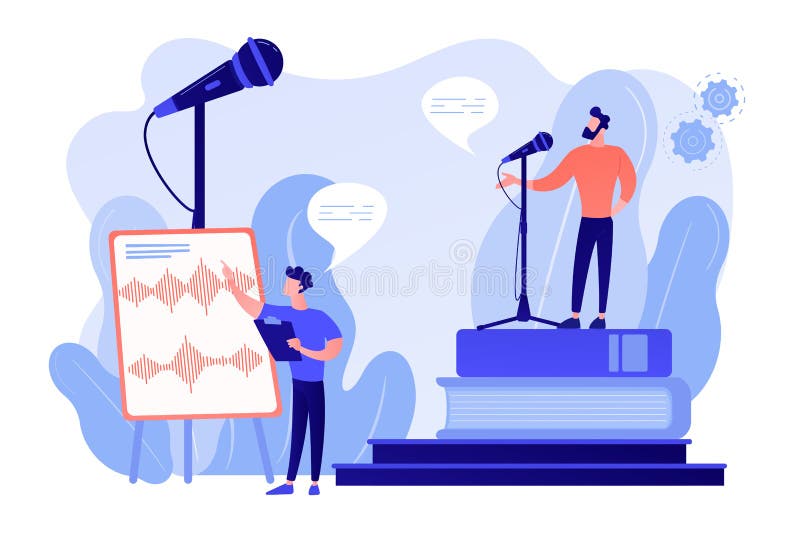 Voice and Speech Training Concept Vector Illustration Stock Vector ...