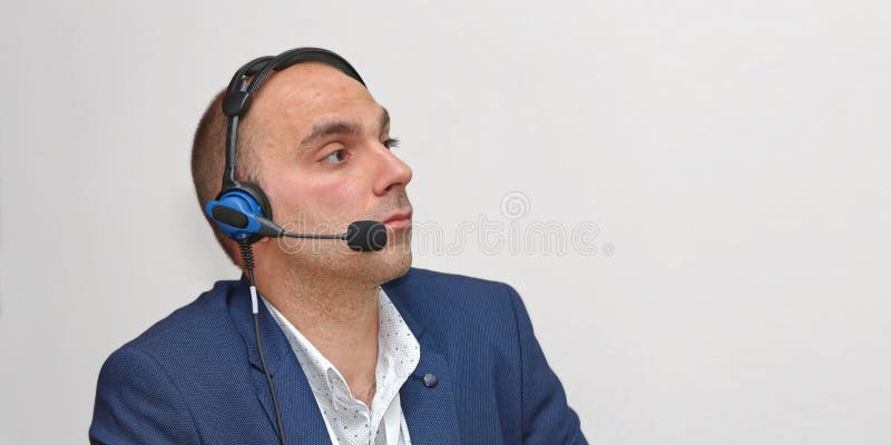 Voice Technology Man stock photo. Image of communication - 73288624