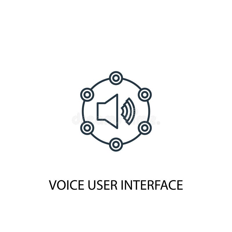 Voice User Interface Icon Set Stock Illustration - Illustration of ...