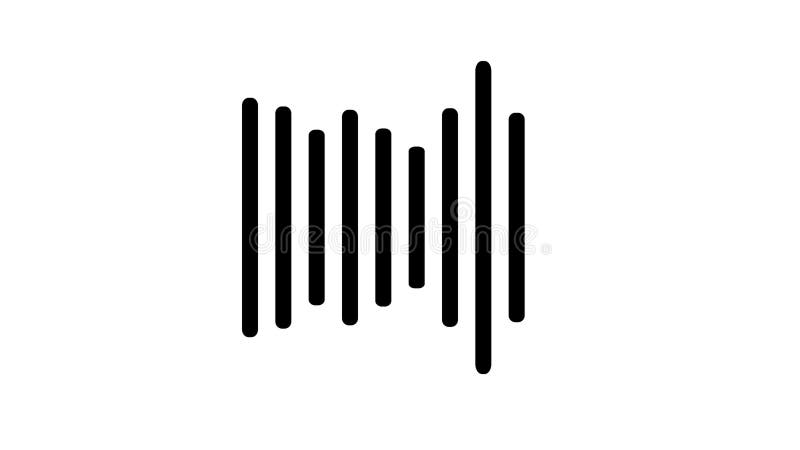 Voice Vibration Sound Wave Icon. Motion Graphic Design. 4k. Stock ...