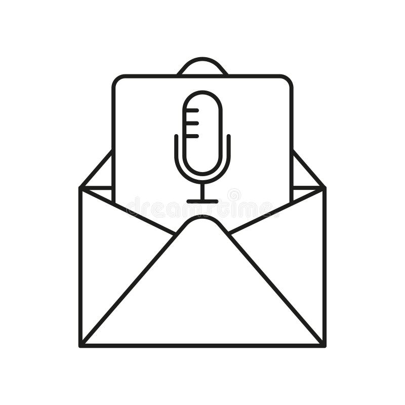 Voicemail, Audio Message Icon. Vector Illustration. Stock Image Stock ...