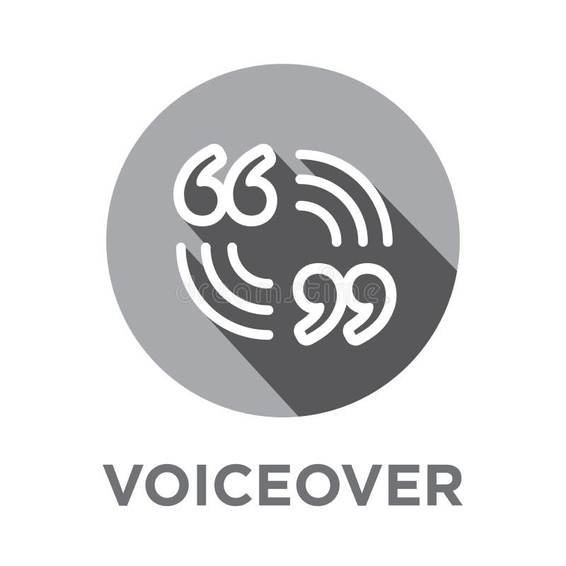 Voiceover or Voice Command Icon with Sound Wave Images Stock Vector ...