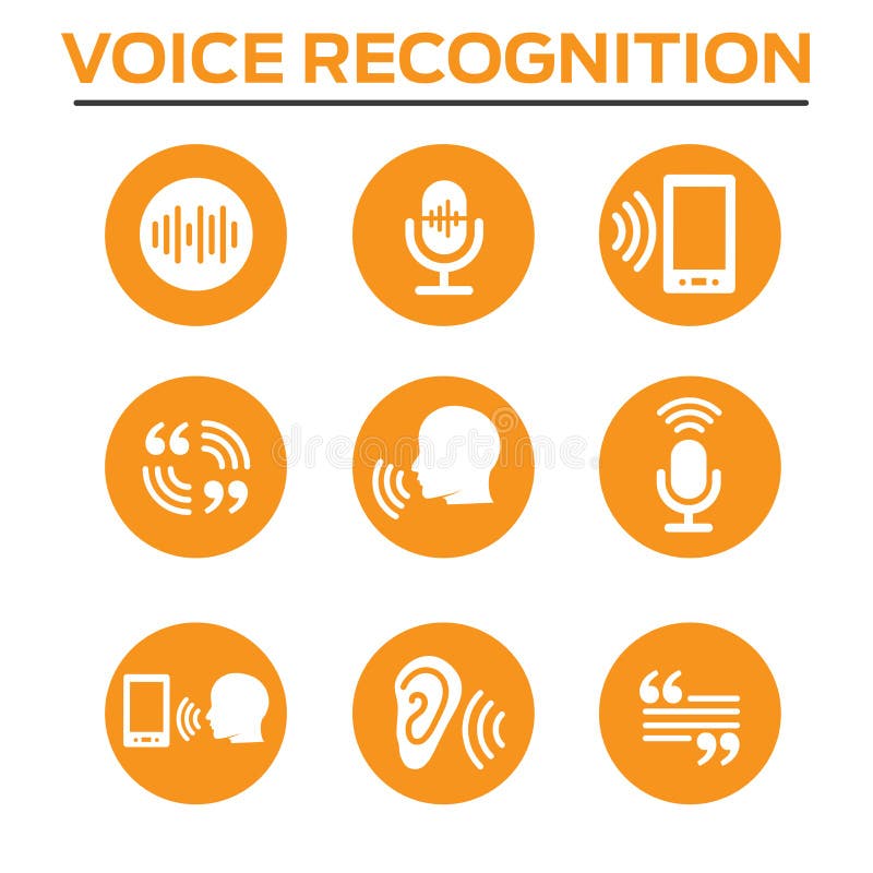Voiceover or Voice Command Icon with Sound Wave Images Stock Vector ...