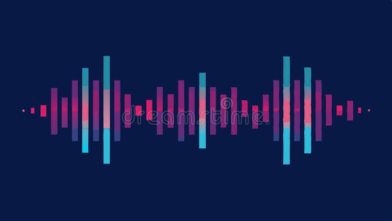 Voiceprint Visualization a Closeup of Sound Waves Overlaid with a ...