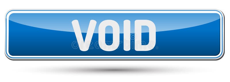 VOID - Abstract Beautiful Button with Text. Stock Vector - Illustration ...