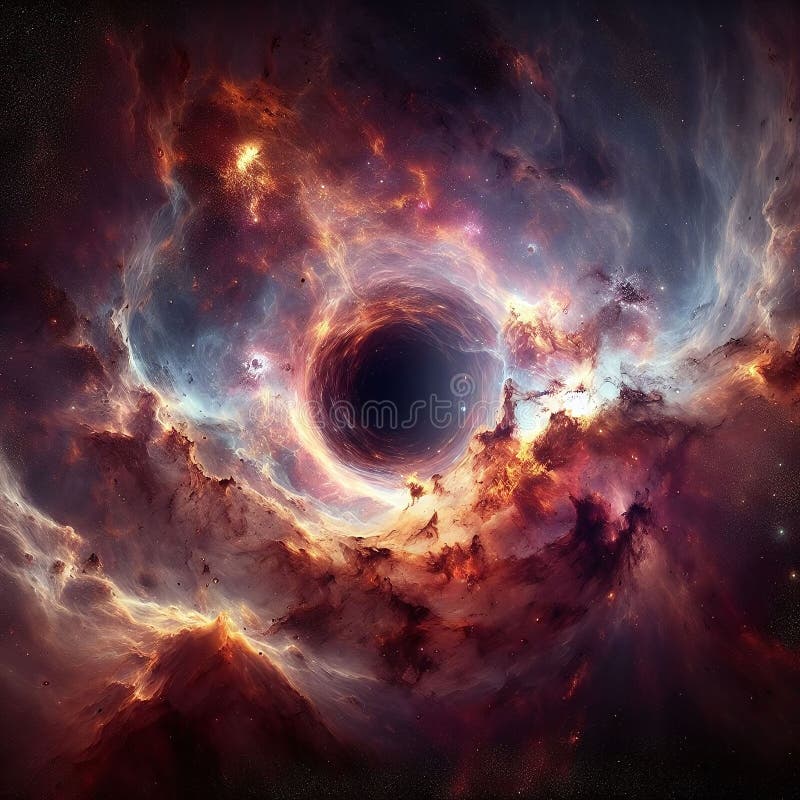 Into the Void - AI Generated Illustration, Realistic Stock Illustration ...