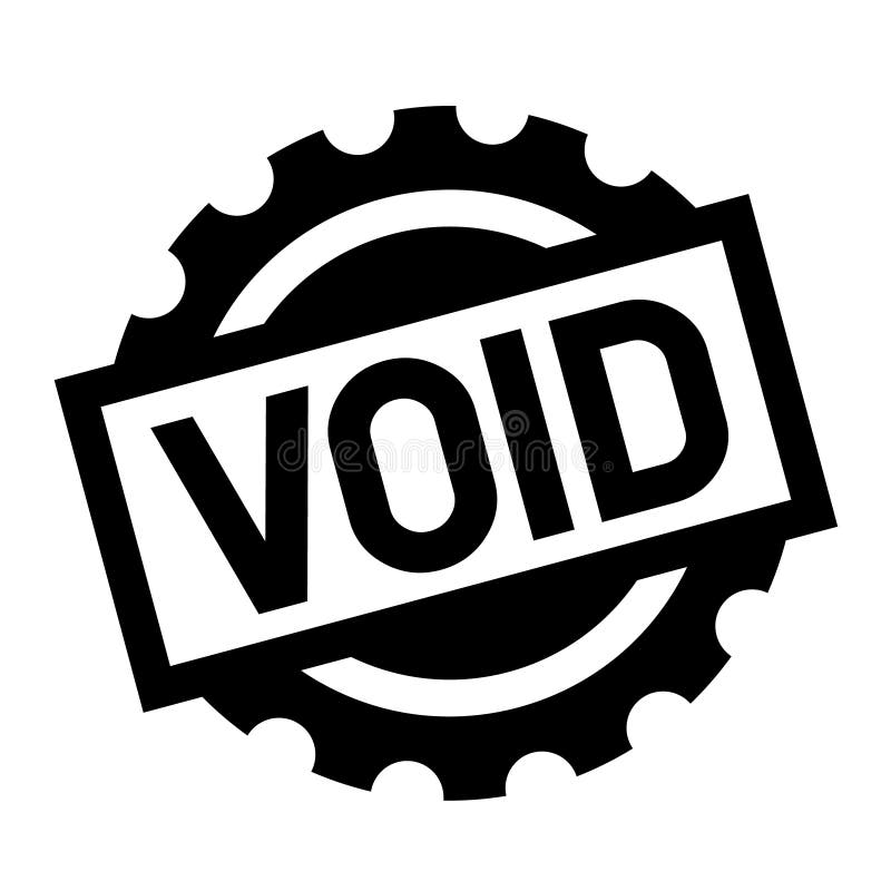 Void black stamp stock vector. Illustration of annulled - 124069201