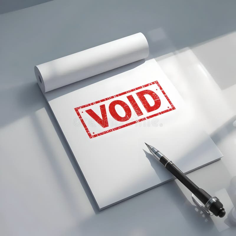 Void Document Notice stock illustration. Illustration of diagram - 375856496