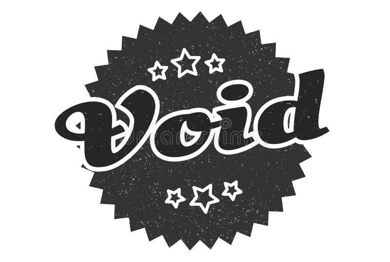 Void Sign. Void Vintage Retro Label Stock Vector - Illustration of ...